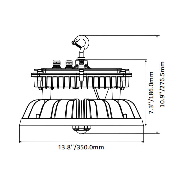 UFO High Bay LED Fixture, 310W/270W/240W, White, Selectable Wattage & – Sunco Lighting