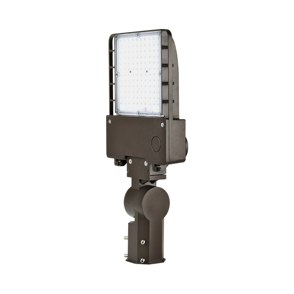 LED Area Light, Parking Lot, 100W, Type III, Dark Bronze, 14100 Lumens ...