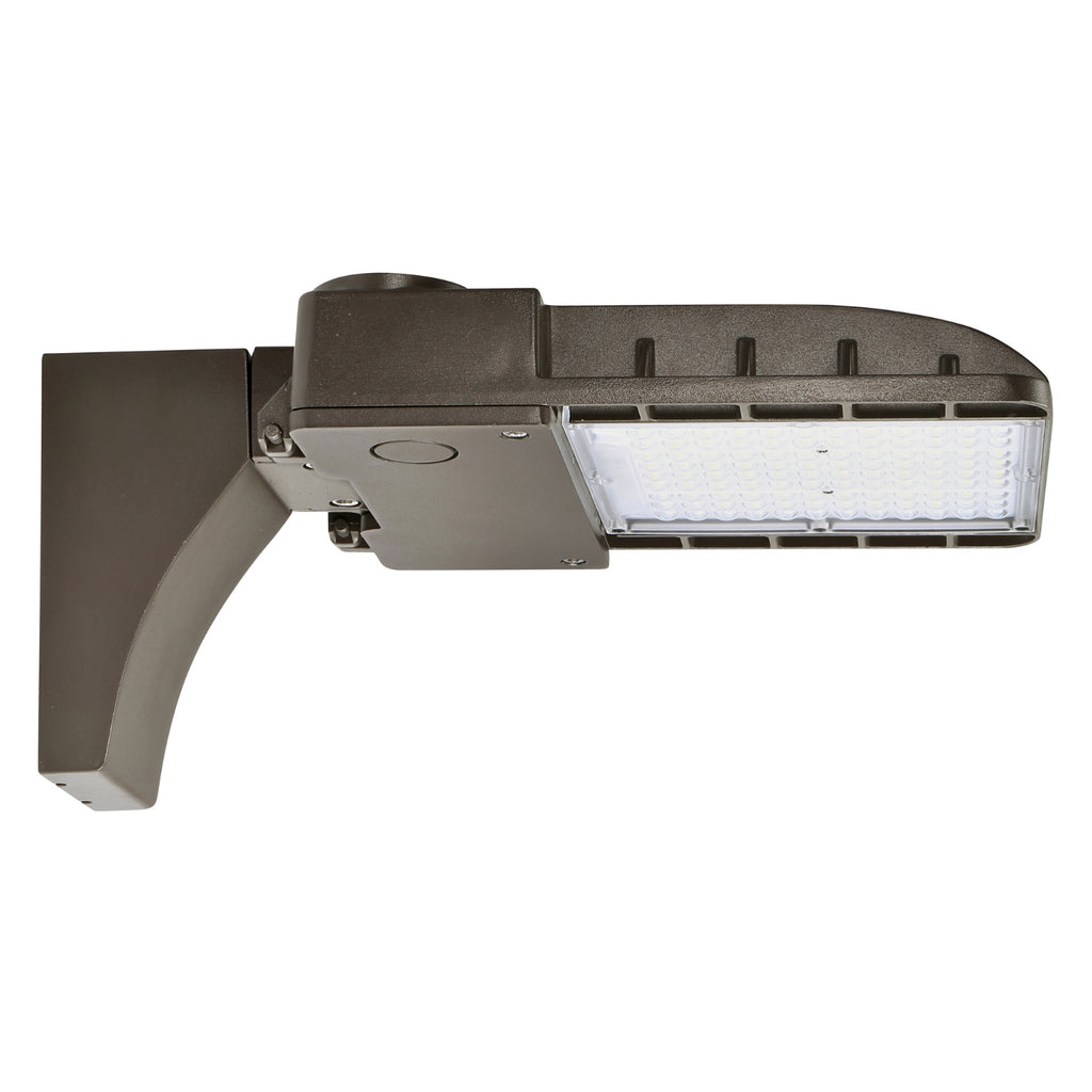 LED Area Light, Parking Lot, 100W, Type III, Dark Bronze, 14100 Lumens ...