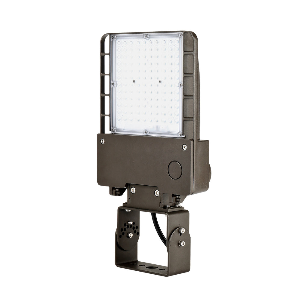 LED Area Light, Parking Lot, 100W, Type III, Dark Bronze, 14100 Lumens ...