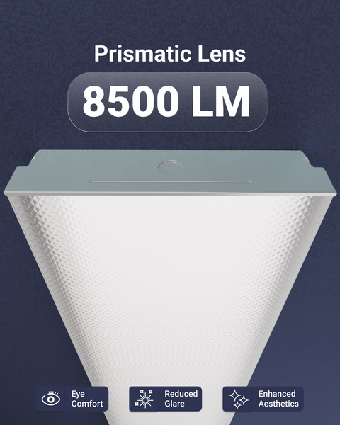 LED Prisma Wraparound, 72W, 4ft x 11in, Selectable CCT, 8500 Lumens ...