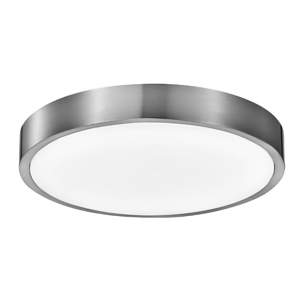 Round LED Satin Nickel Ceiling Light, Stella, Surface Mount, 2300 Lume ...