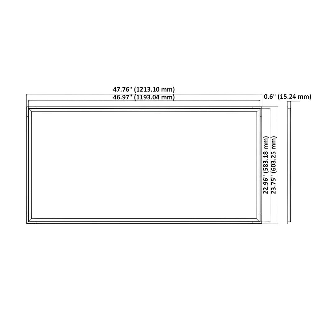 LED Grid Frame Ceiling Light, 60W/50W/40W, 2x4, Selectable Wattage & C ...