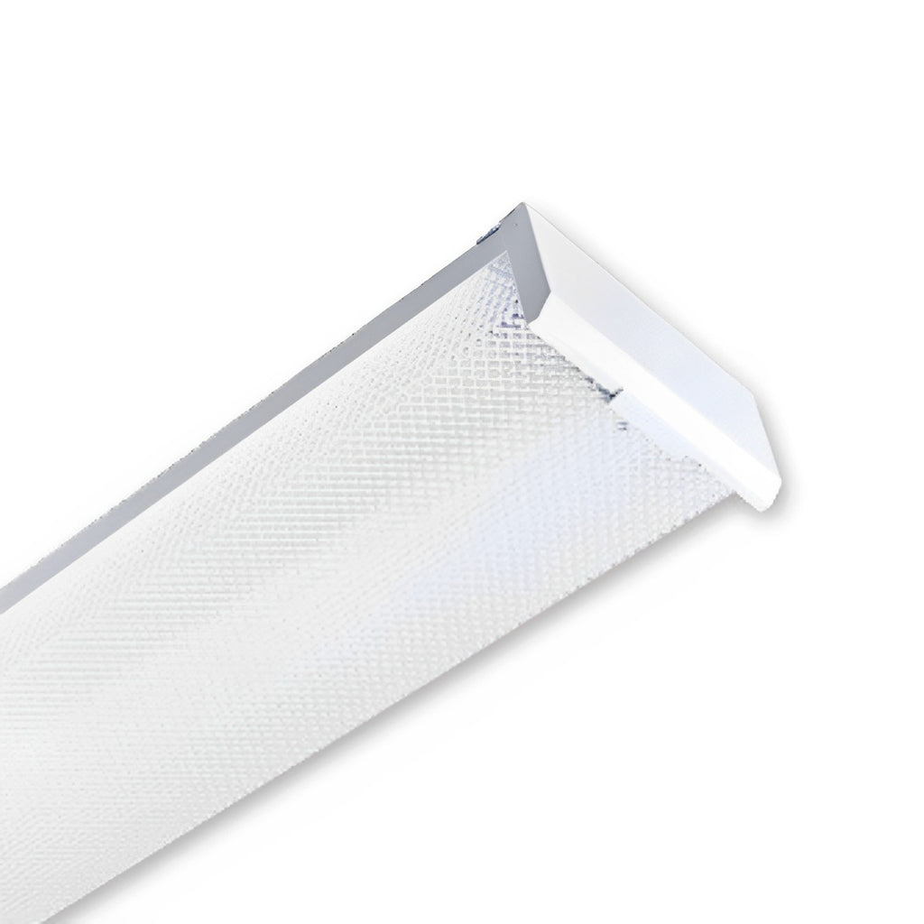 4ft T8 LED Ready Wraparound Fixture, Double-Lamp, Non-Shunted, Single ...