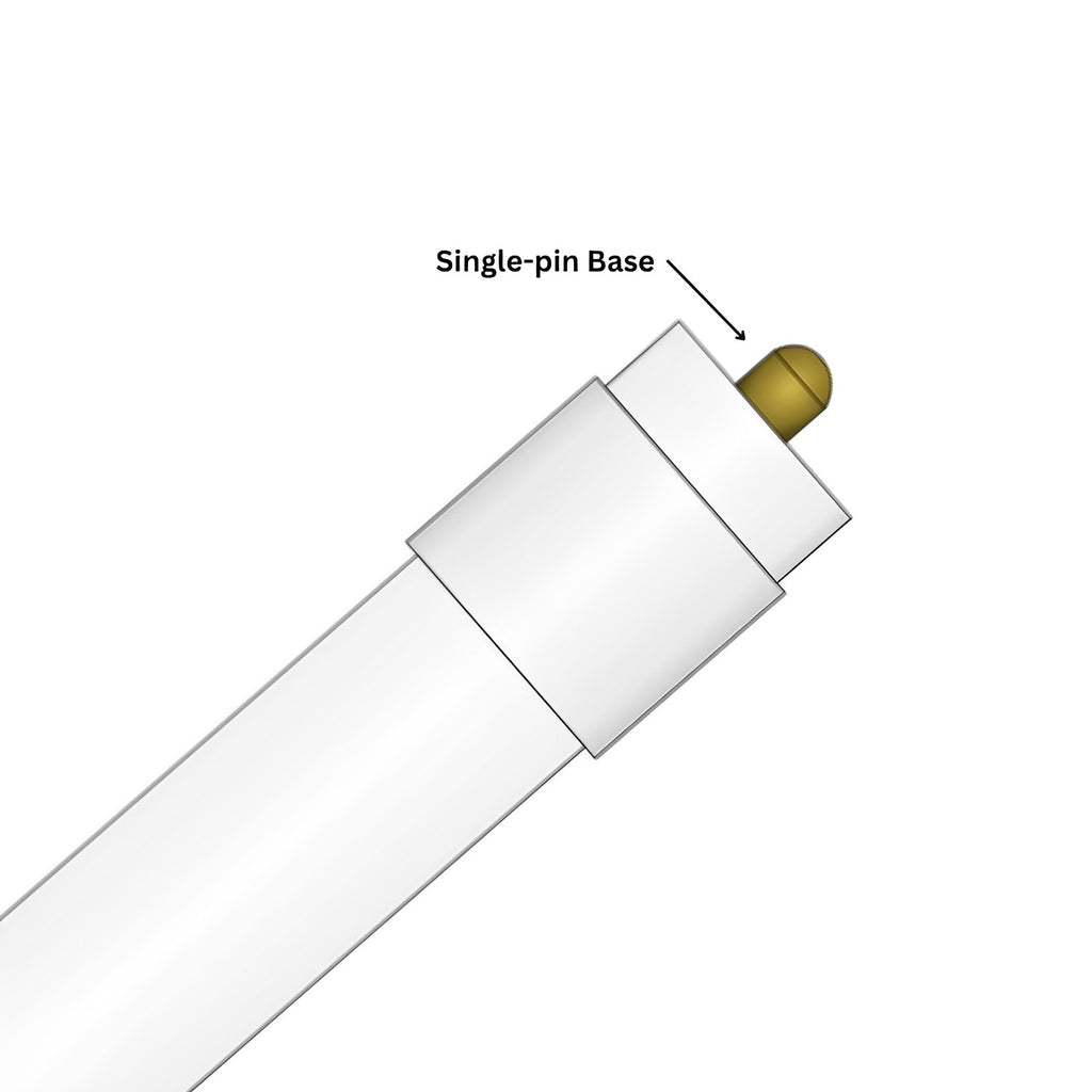 T8 LED Tube, 8ft, FA8 Base, Frosted, Bypass, Type B, 40W, Double Ended ...