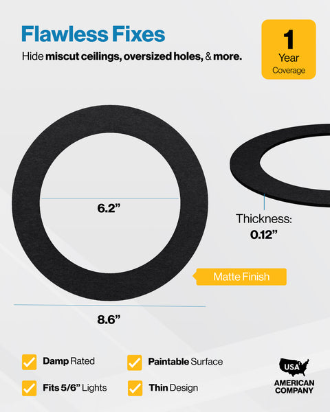 Black Goof Ring for 5/6 Inch Recessed Lights – Sunco Lighting