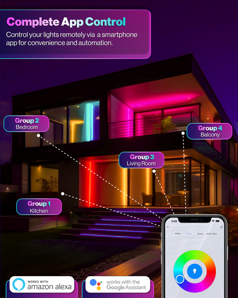 Recessed LED Lighting, 6 Inch, Smart Disk Downlight, 1200 Lumens ...