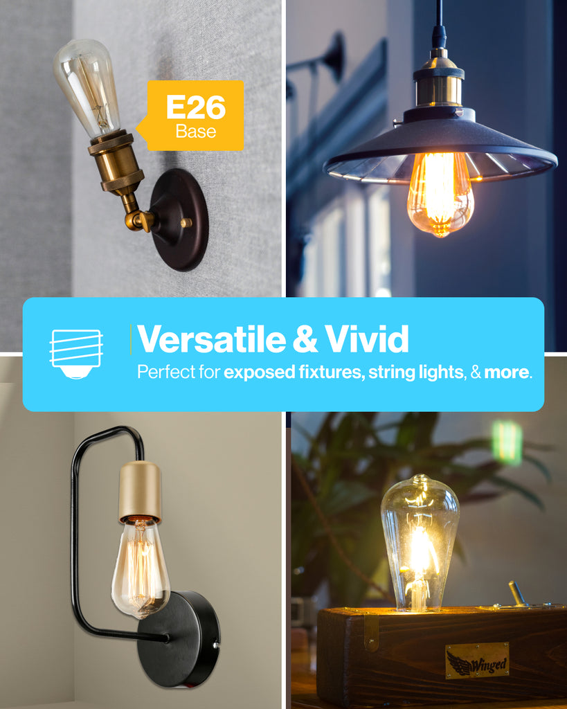 ST64 LED Filament Bulbs | LED LIGHTING | SUNCO – Sunco Lighting