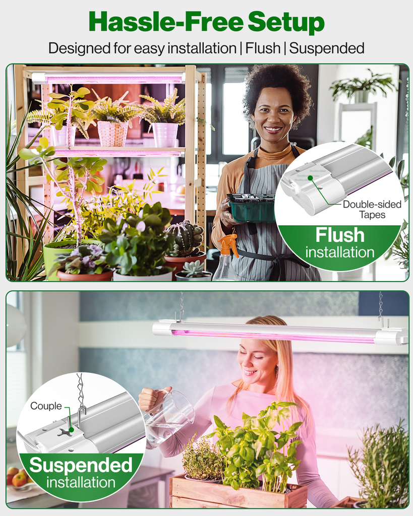 SuncoGrow, LED Grow Light, 2ft, 20W Full Spectrum, Linkable – Sunco ...