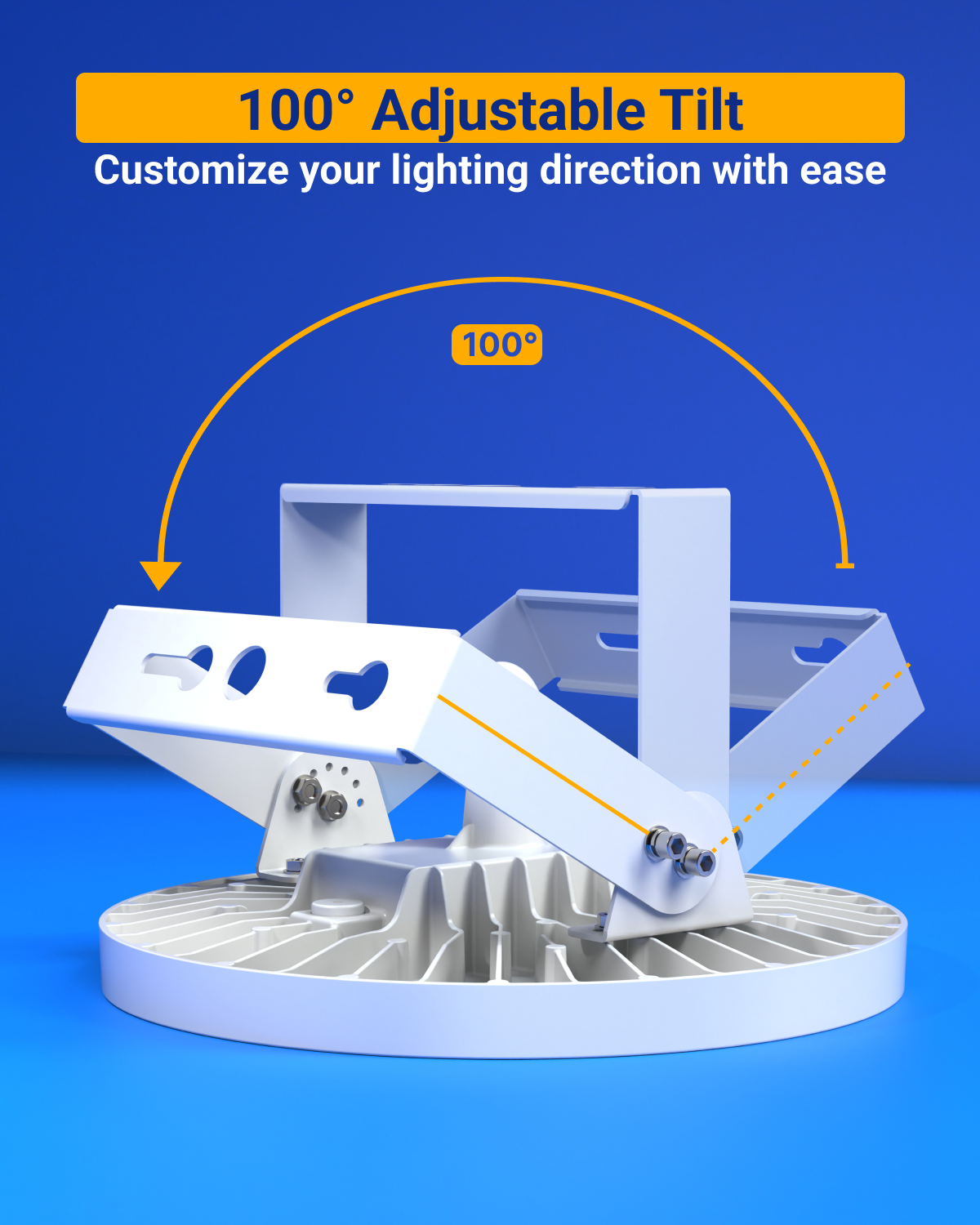 White Adjustable Mounting U-Bracket for UFO High Bays – Sunco Lighting