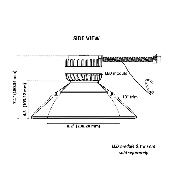 Chrome Reflector for Commercial Recessed LED Light – Sunco Lighting