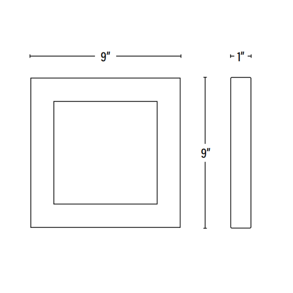 Square Ceiling Light, Spark, Surface Mount, 1200 Lumens | SUNCO – Sunco ...