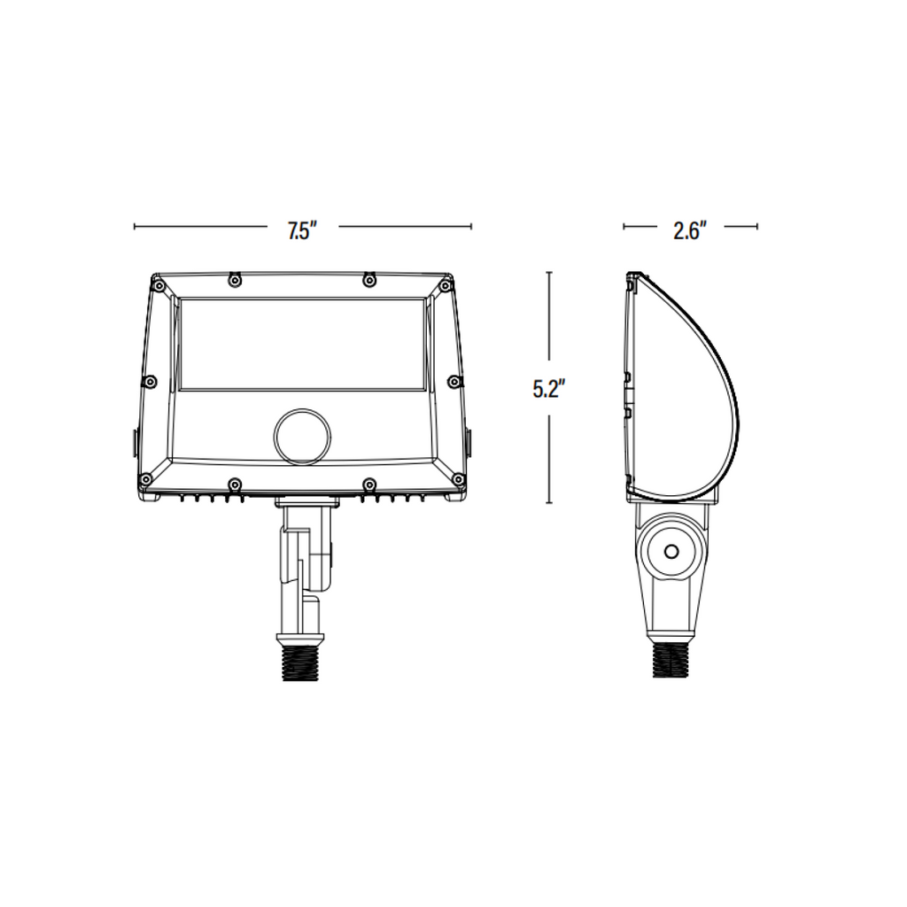 LED Flood Light, Knuckle Mount, Black, 30W, 3700 Lumens – Sunco Lighting