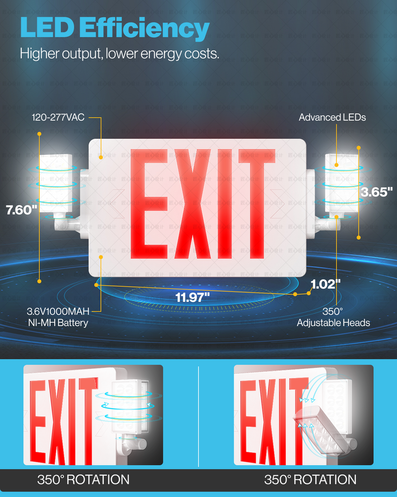 Illuminated Exit Signs | LED LIGHTING | SUNCO – Sunco Lighting