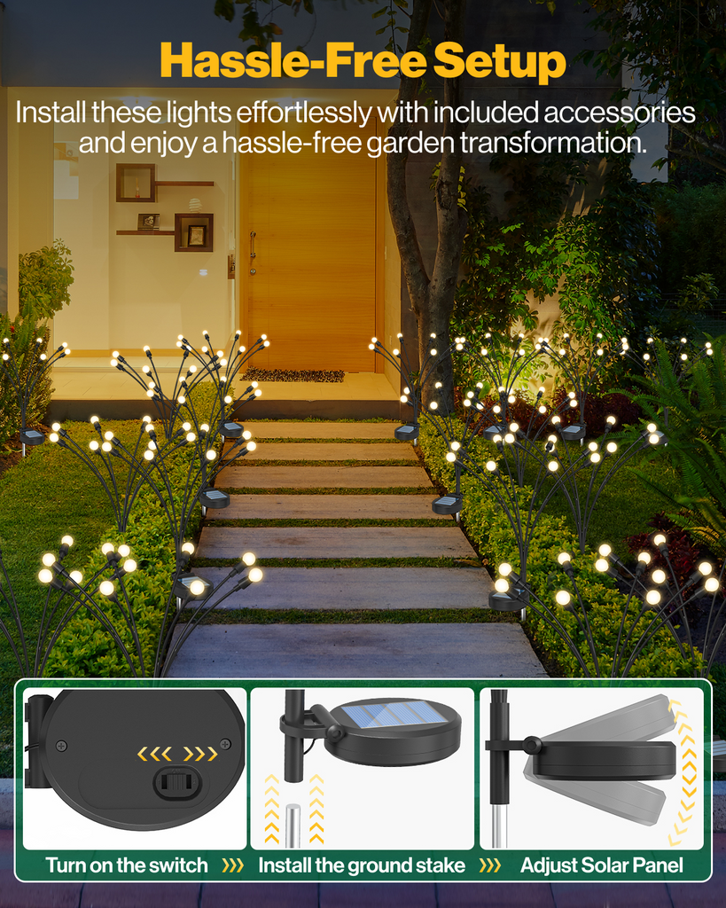 LED Solar Firefly Lights, Dusk To Dawn Photocell – Sunco Lighting