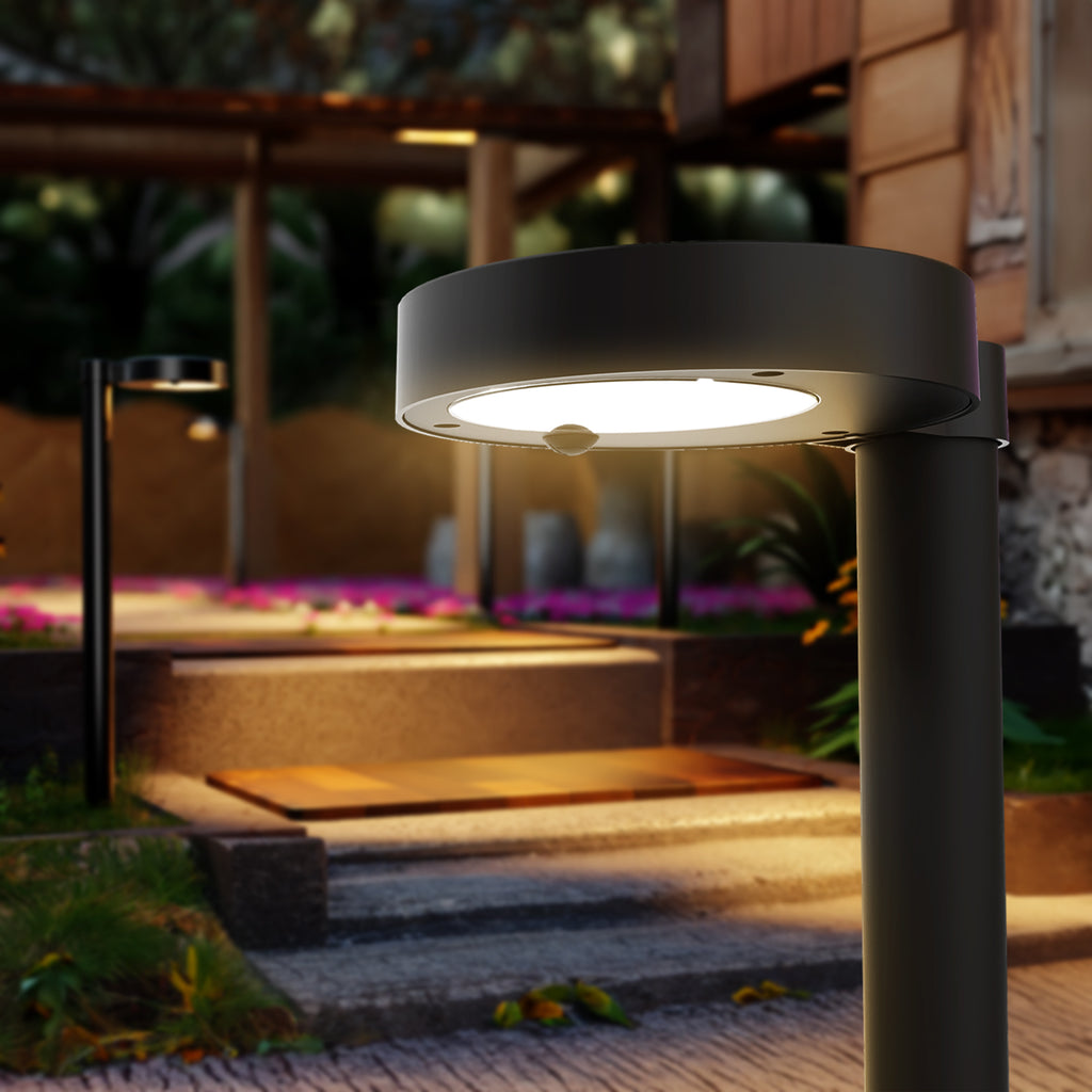 LED Solar Garden Pathway Light, Dusk to Dawn Photocell, Selectable CCT ...