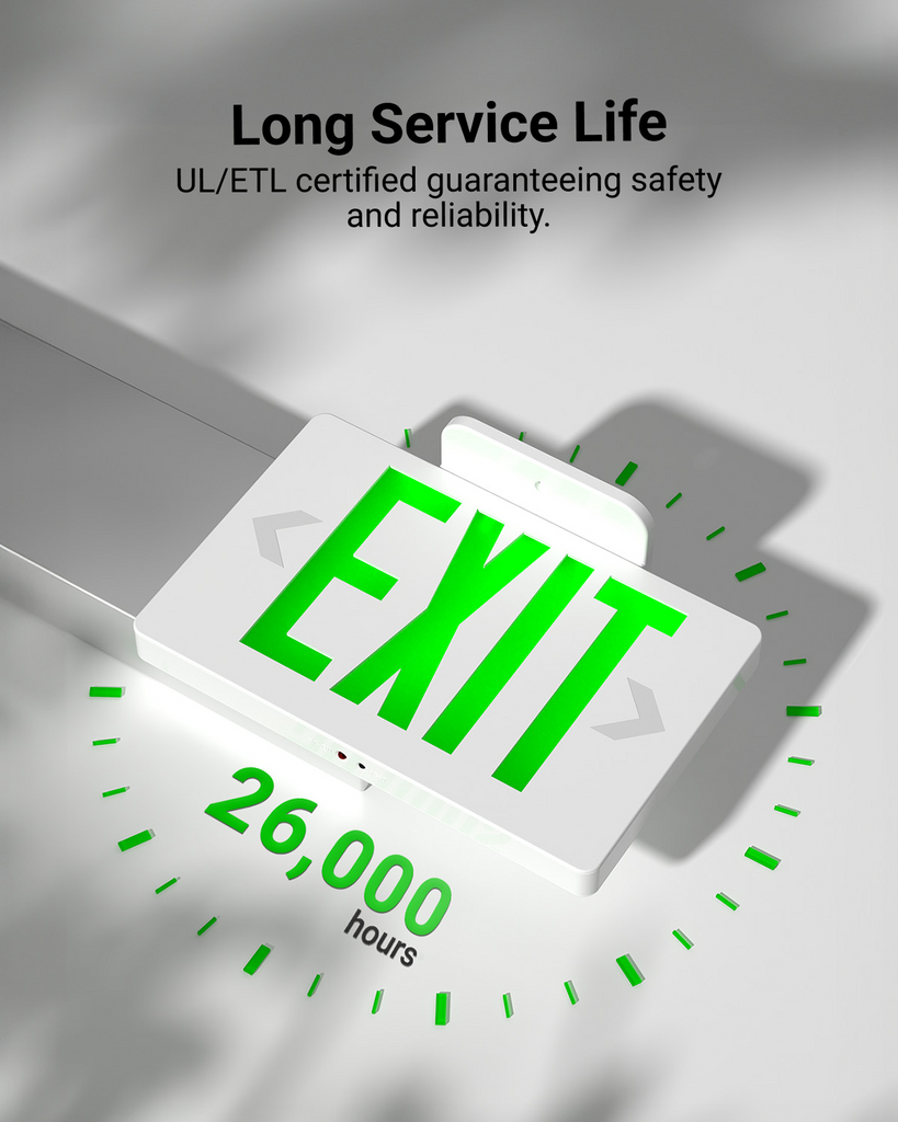 LED Exit Sign (Green) – Sunco Lighting