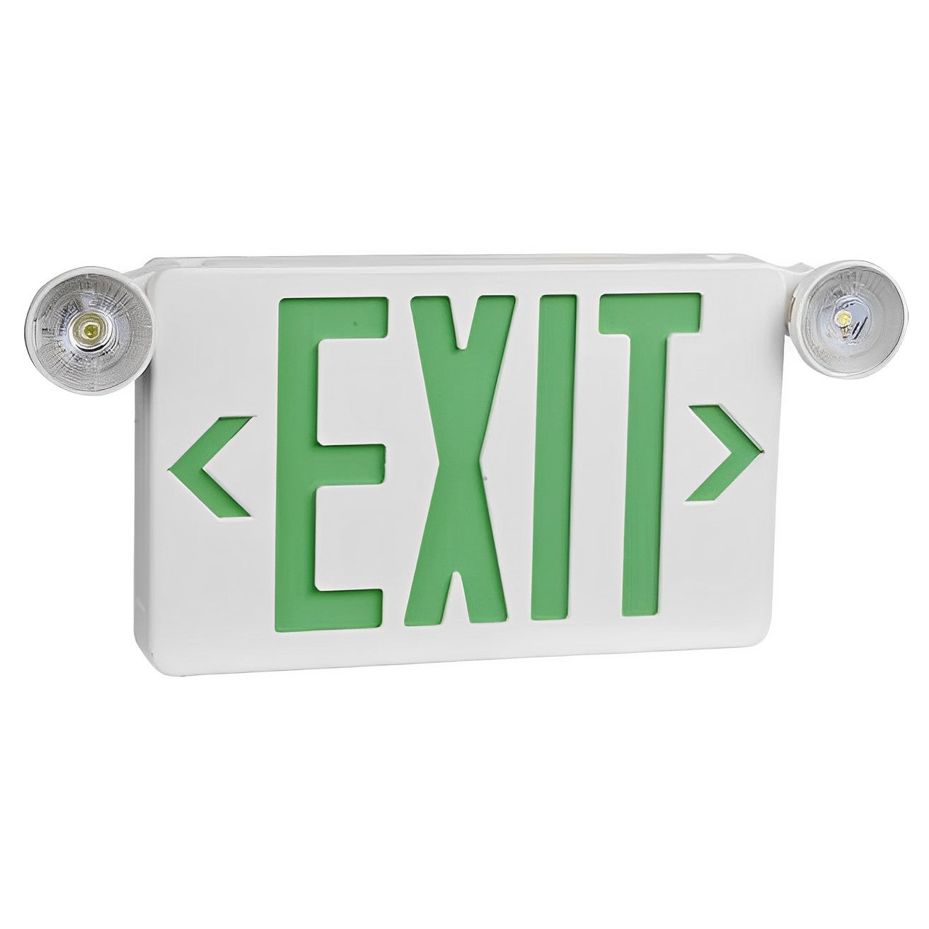 2 Head LED Exit Sign (Green) – Sunco Lighting