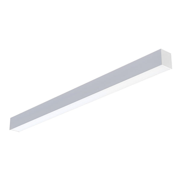 4ft LED Linear Pendant Up/Down Light, 50W/40W/30W, White, Selectable W ...