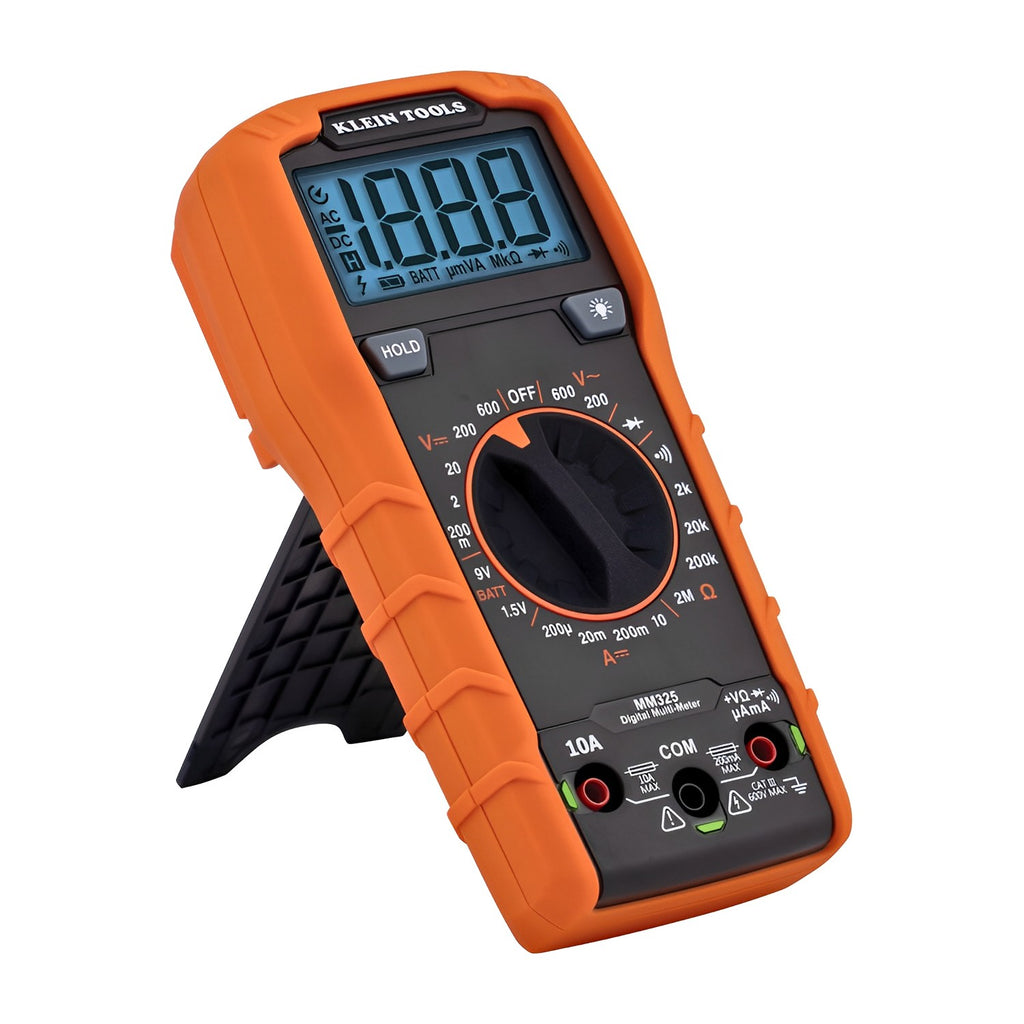 Klein Tools Digital Multimeter, Manual-Ranging, 10A/600V, 2000 Display ...