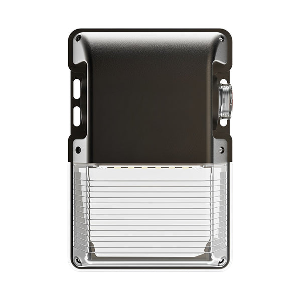 LED Mini Wall Pack, 25W/20W/15W, Dusk to Dawn, Bronze, Selectable Watt ...