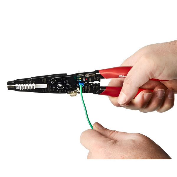 Milwaukee 9 Inch Multi-Purpose Wire Stripper with Crimper – Sunco Lighting