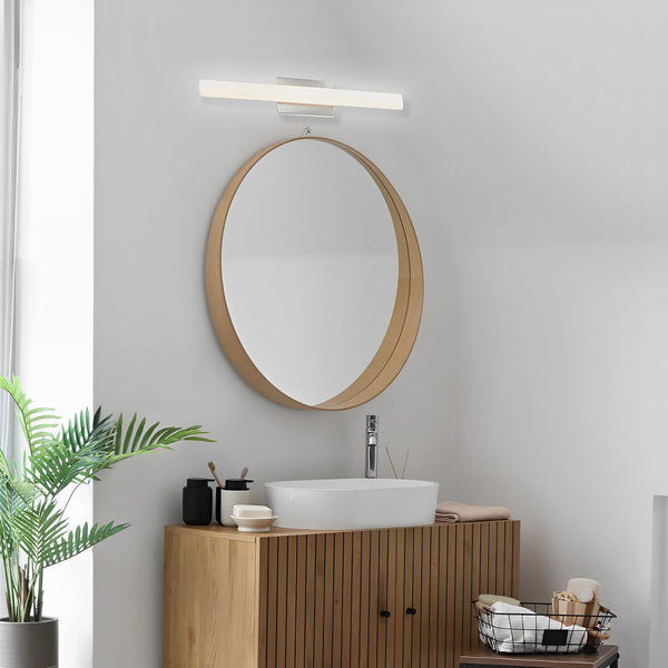 LED Satin Nickel Vanity Light, 24.8" Wide, Selectable CCT, FL5524D-B S ...