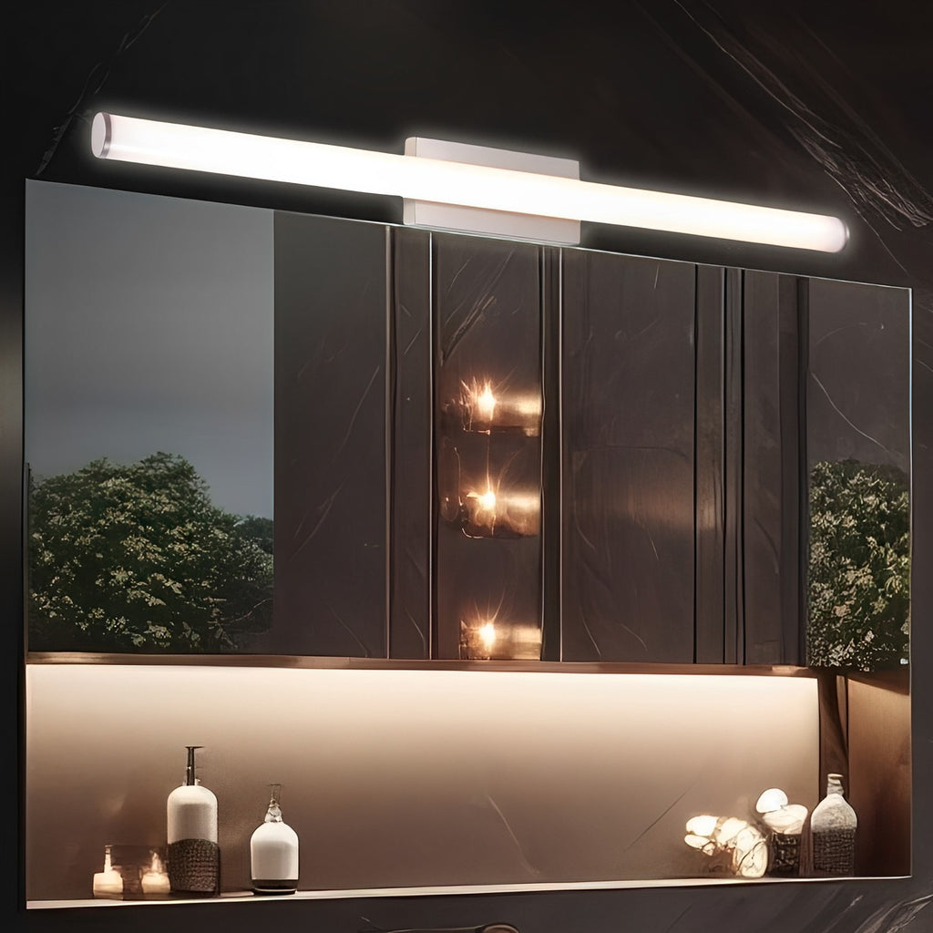 LED Satin Nickel Vanity Light, Barr, Selectable CCT – Sunco Lighting