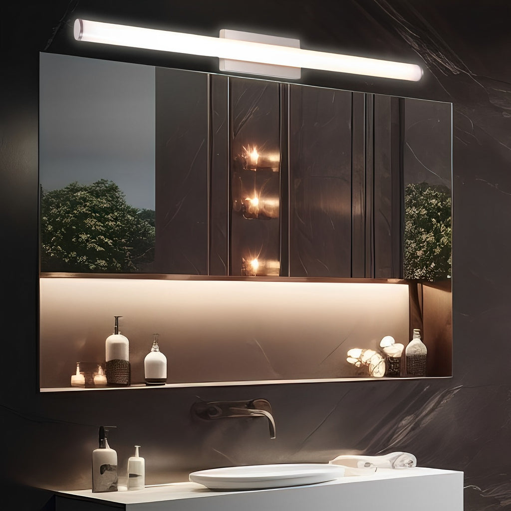 LED Satin Nickel Vanity Light, Barr, Selectable CCT – Sunco Lighting