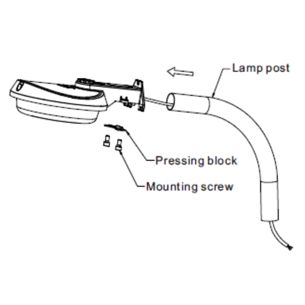 Mounting Arm Kit for Black LED Barn Light – Sunco Lighting