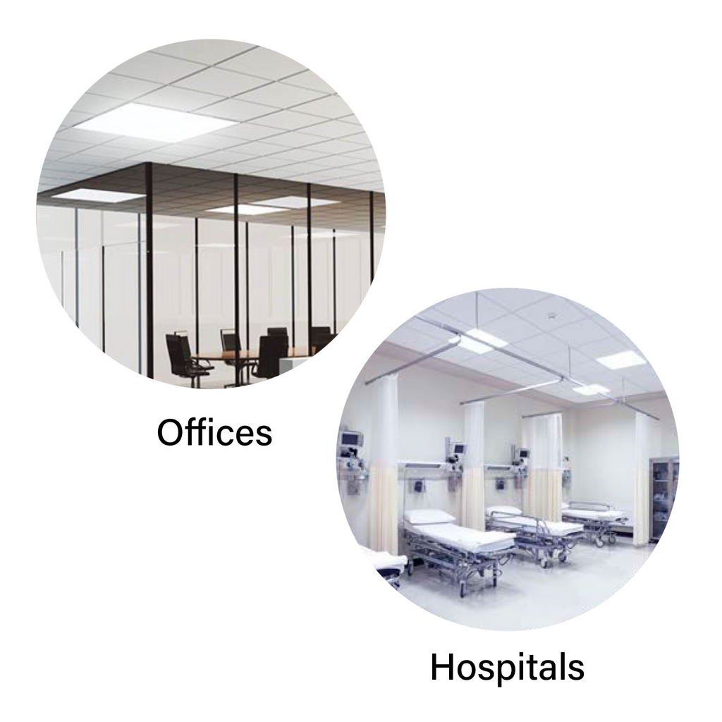 LED 2x2 Ceiling Panel Light, 40W/36W/30W, 120-347V, Selectable Wattage ...