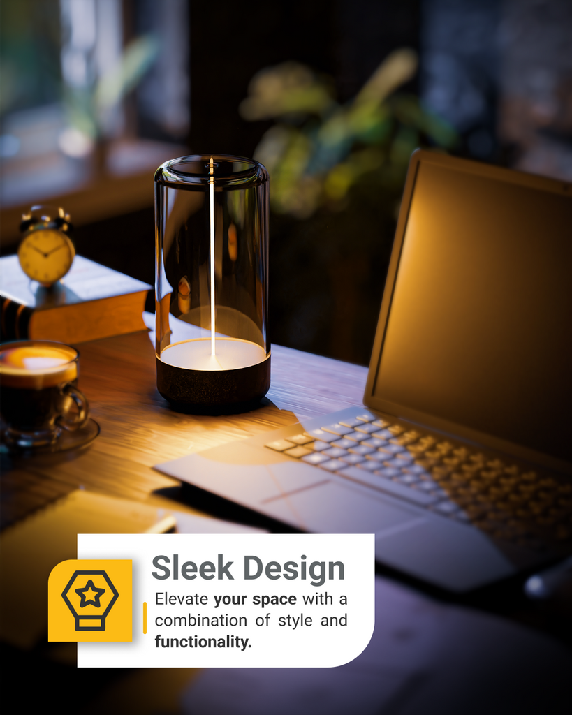 Portable & Rechargeable Table Lamp, 1W, 2700K, 55 Lumens – Sunco Lighting