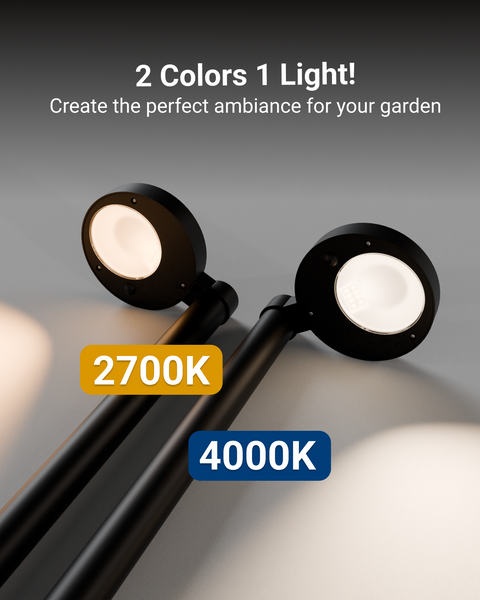 LED Solar Garden Pathway Light, Dusk to Dawn Photocell, Selectable CCT ...