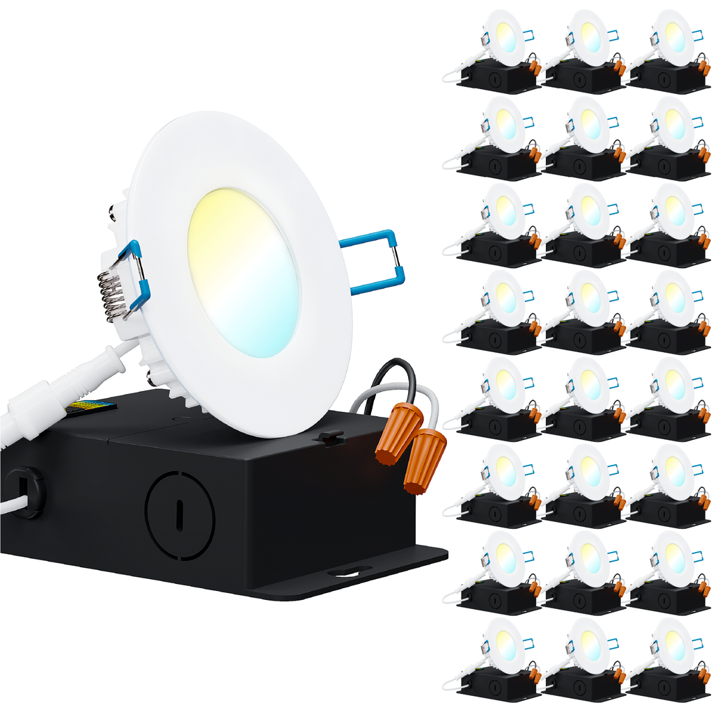 LED Recessed Lighting Kit, 3-Inch, Slim, Selectable CCT | LED LIGHTING ...