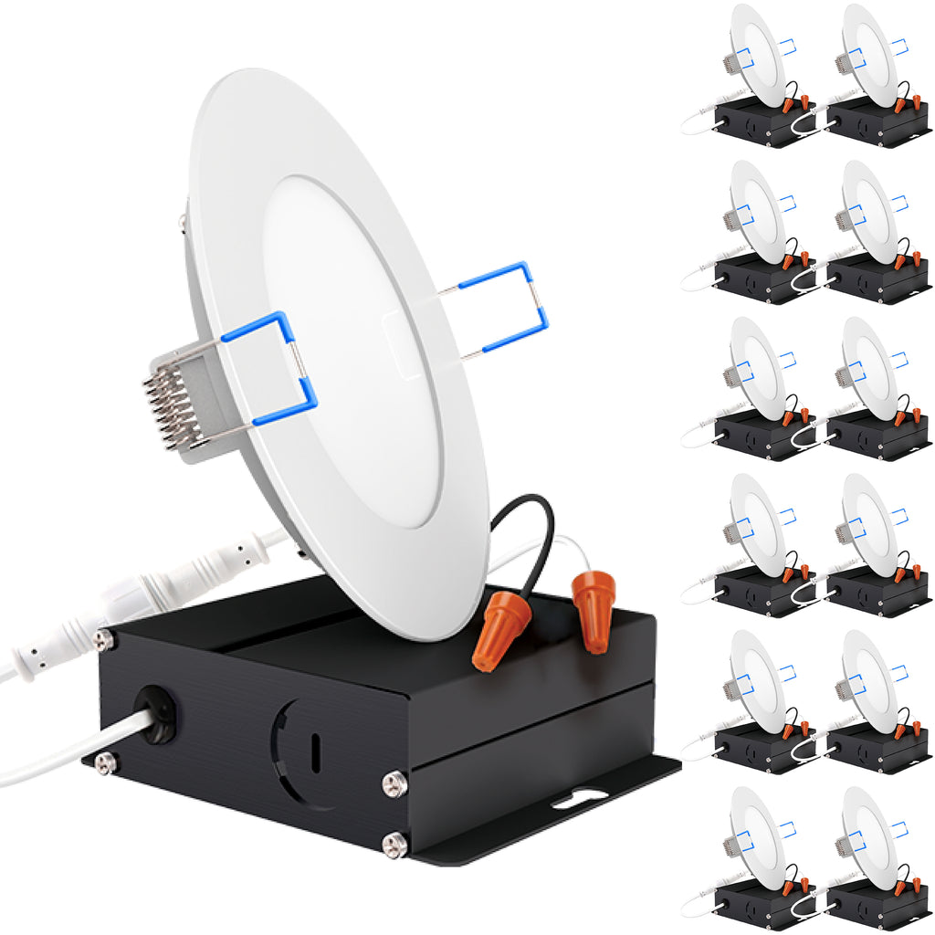 LED Recessed Lighting Kit, 4-Inch, Slim, Smooth Trim | LED LIGHTING ...