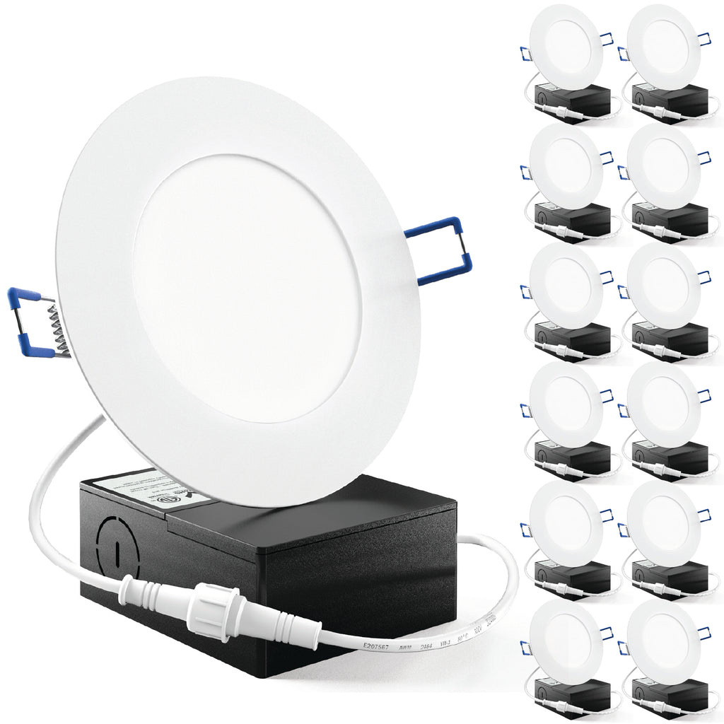 LED Recessed Lighting Kit, 4-Inch, Slim, Smooth Trim | LED LIGHTING ...