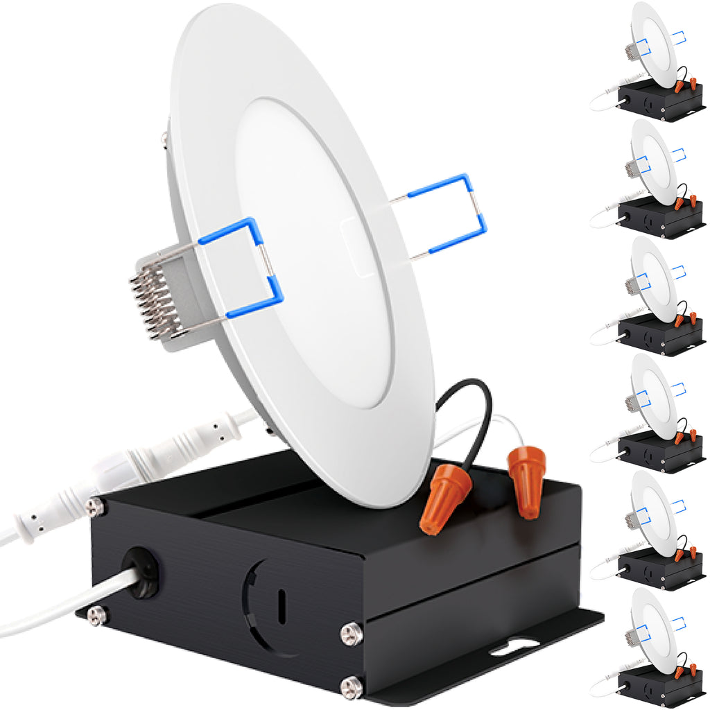 LED Recessed Lighting Kit, 4-Inch, Slim, Smooth Trim | LED LIGHTING ...