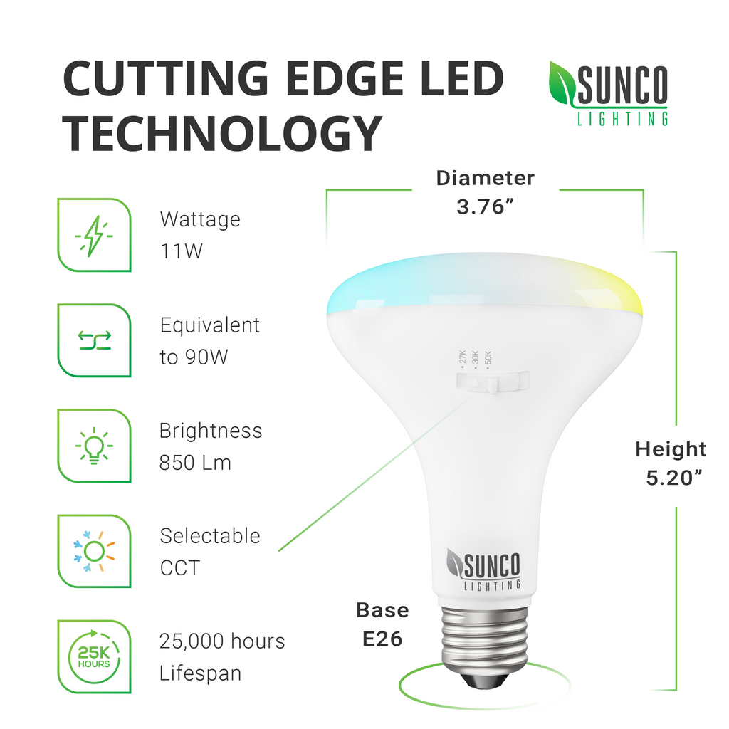 BR30 LED Bulb, Selectable CCT | LED LIGHTING | SUNCO – Sunco Lighting