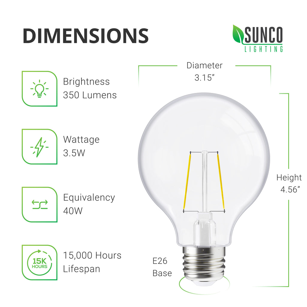 G25 LED Bulbs Filament Dusk to Dawn | LED LIGHTING | SUNCO – Sunco Lighting