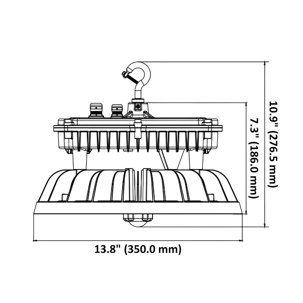 UFO High Bay 310W LED Fixture, 277-480V, Star Plus, 46500 Lumens ...