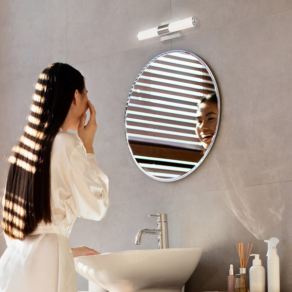 LED Satin Nickel Vanity Light, 25.2" Wide, Selectable CCT, FL5524D-C S ...