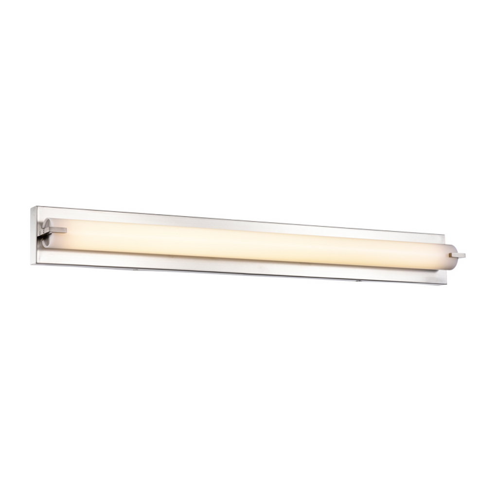 LED Satin Nickel Vanity Light, Candle, Selectable CCT, 3200 Lumens ...