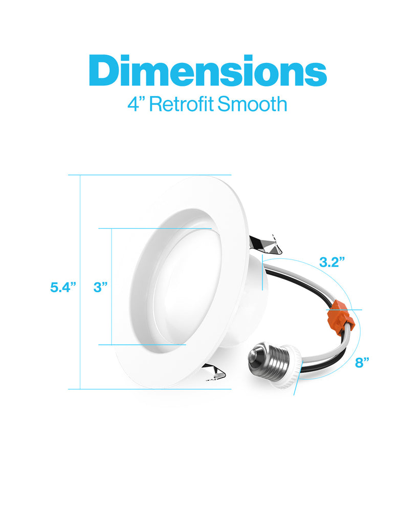LED Recessed Lighting Kit, 4-Inch, Smooth | LED LIGHTING | SUNCO ...