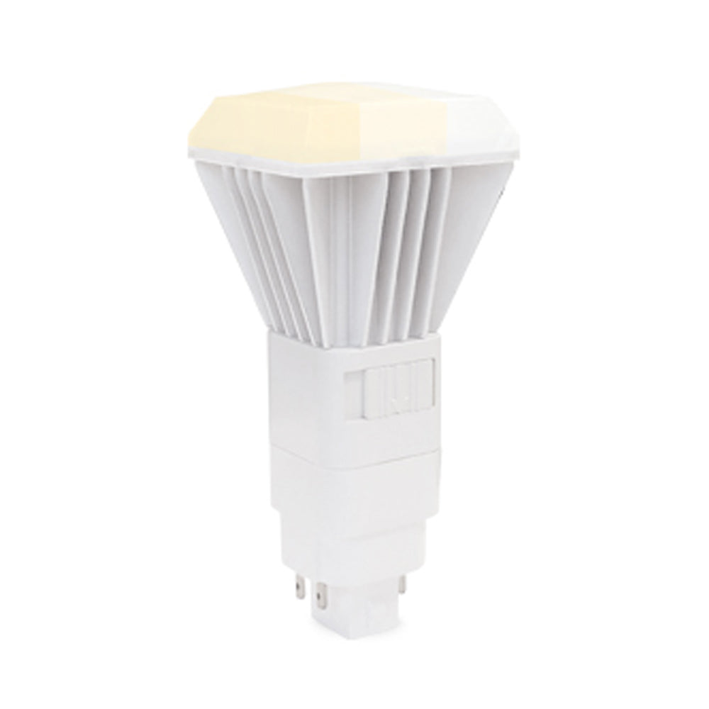 LED PL Retrofit Lamp, G24q 4 Pin/VL, 950 Lumens, CCT Selectable, Verti ...