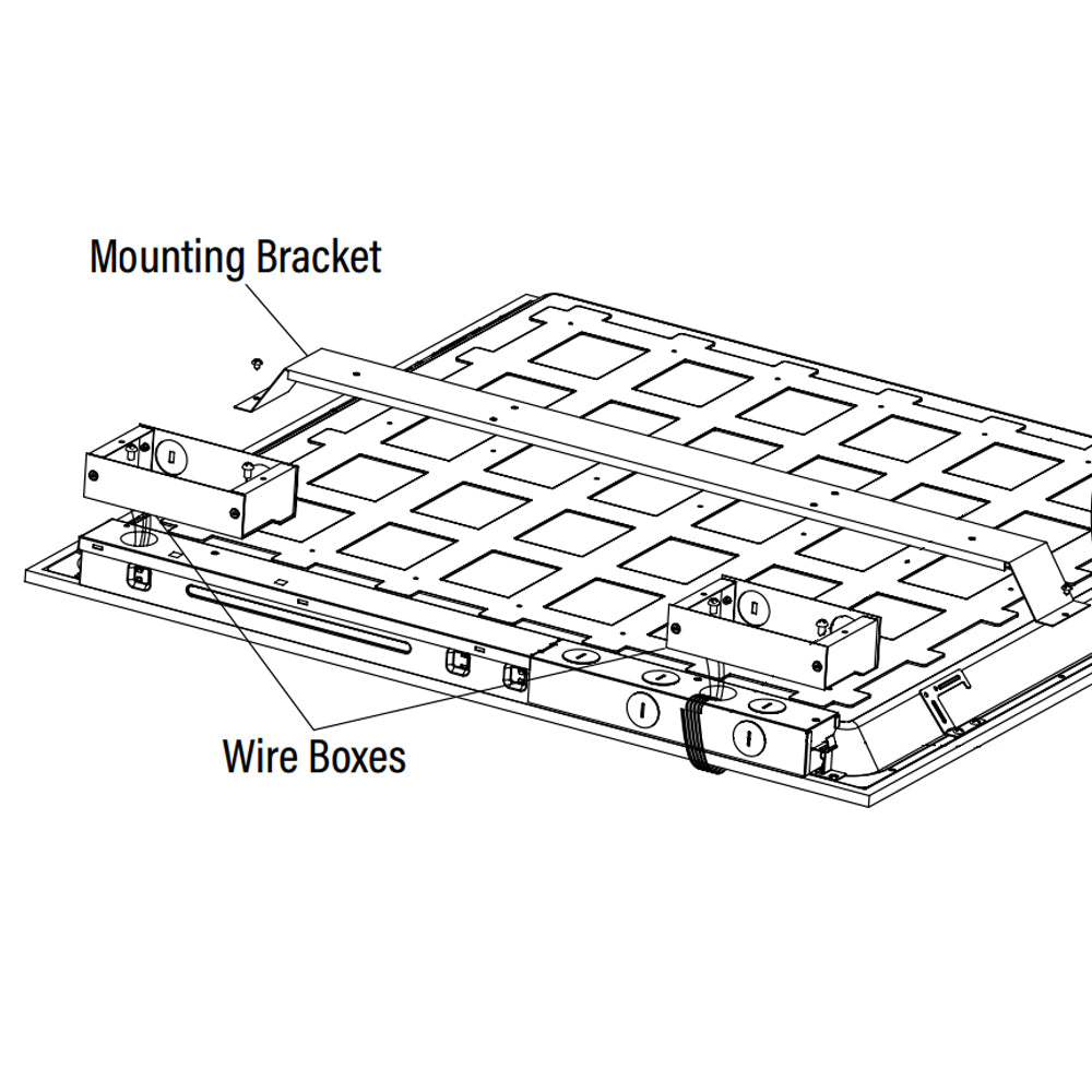 EM Battery Mounting Bracket and Wire Boxes – Sunco Lighting