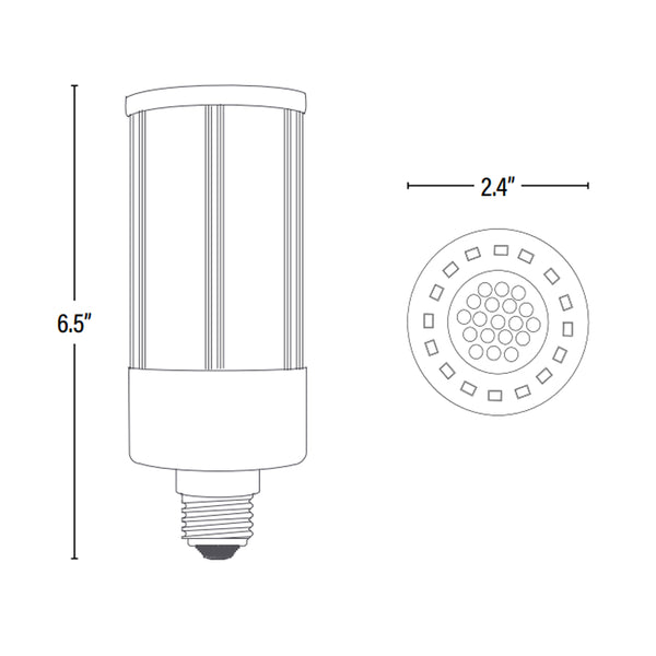 LED Corn Bulb, 16W, 2000 Lumens – Sunco Lighting