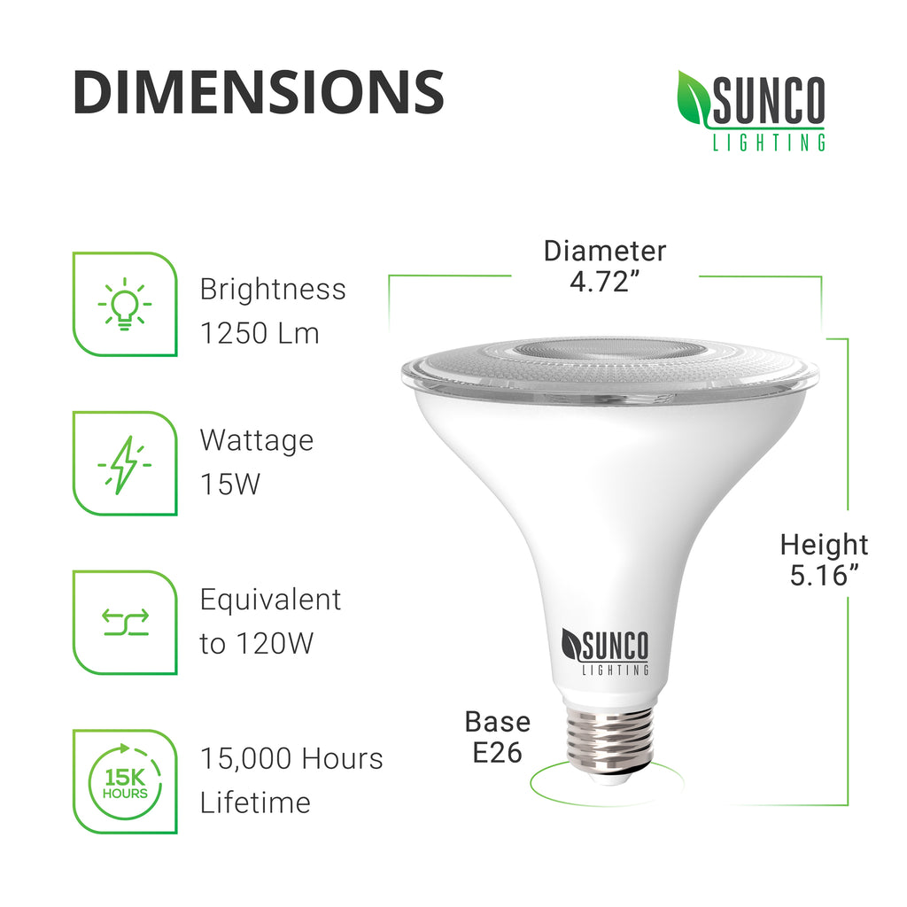 PAR38 LED Bulbs, Dusk to Dawn | LED LIGHTING | SUNCO – Sunco Lighting