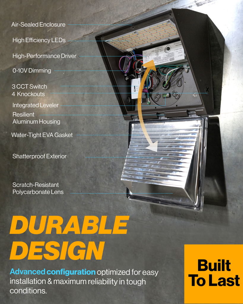 LED Wall Pack Selectable, 60W | LED LIGHTING | SUNCO – Sunco Lighting